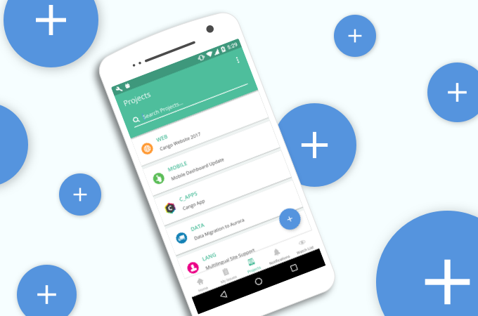 Add/edit projects on Backlog for Android | Nulab