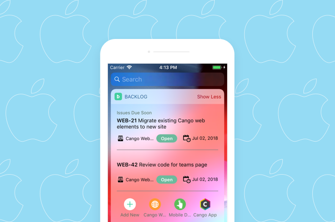 New Backlog widget for Backlog for iOS | Nulab